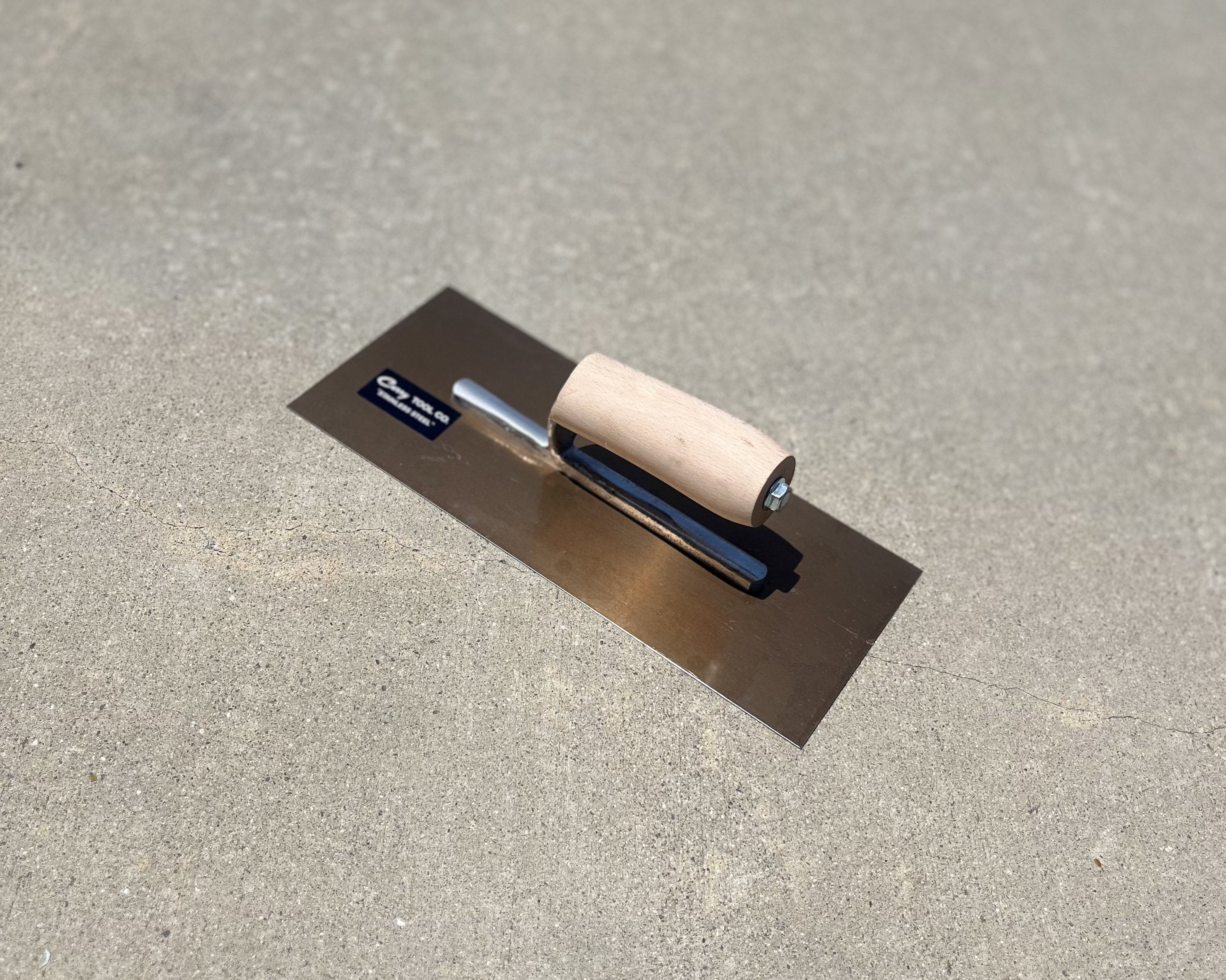 Curry 5" X 12" Short Shank Finishing Trowel w/ Wooden California Handle ...